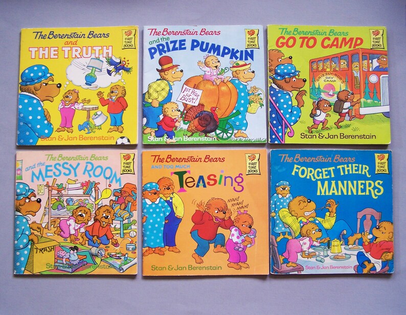 6 Berenstain Bear Books - Messy Room, the Truth, Forget Their Manners ...