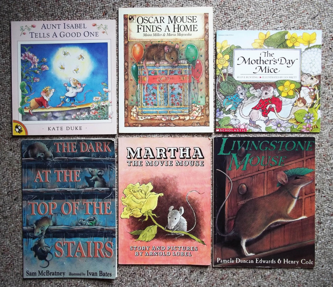6 Vintage Mice Stories - Oscar Mouse - Martha - Livingstone Mouse ...