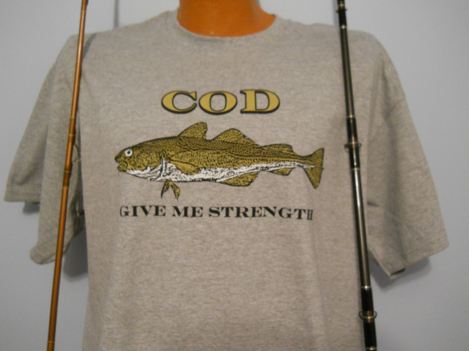 Cod Fish Cod Fishing Tee Shirt cod Give Me Strength Ground Fishing ...
