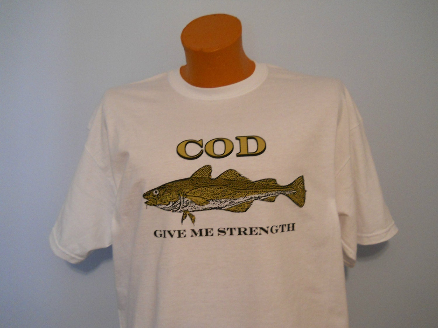 Cod Fish Cod Fishing Tee Shirt cod Give Me Strength Ground Fishing ...