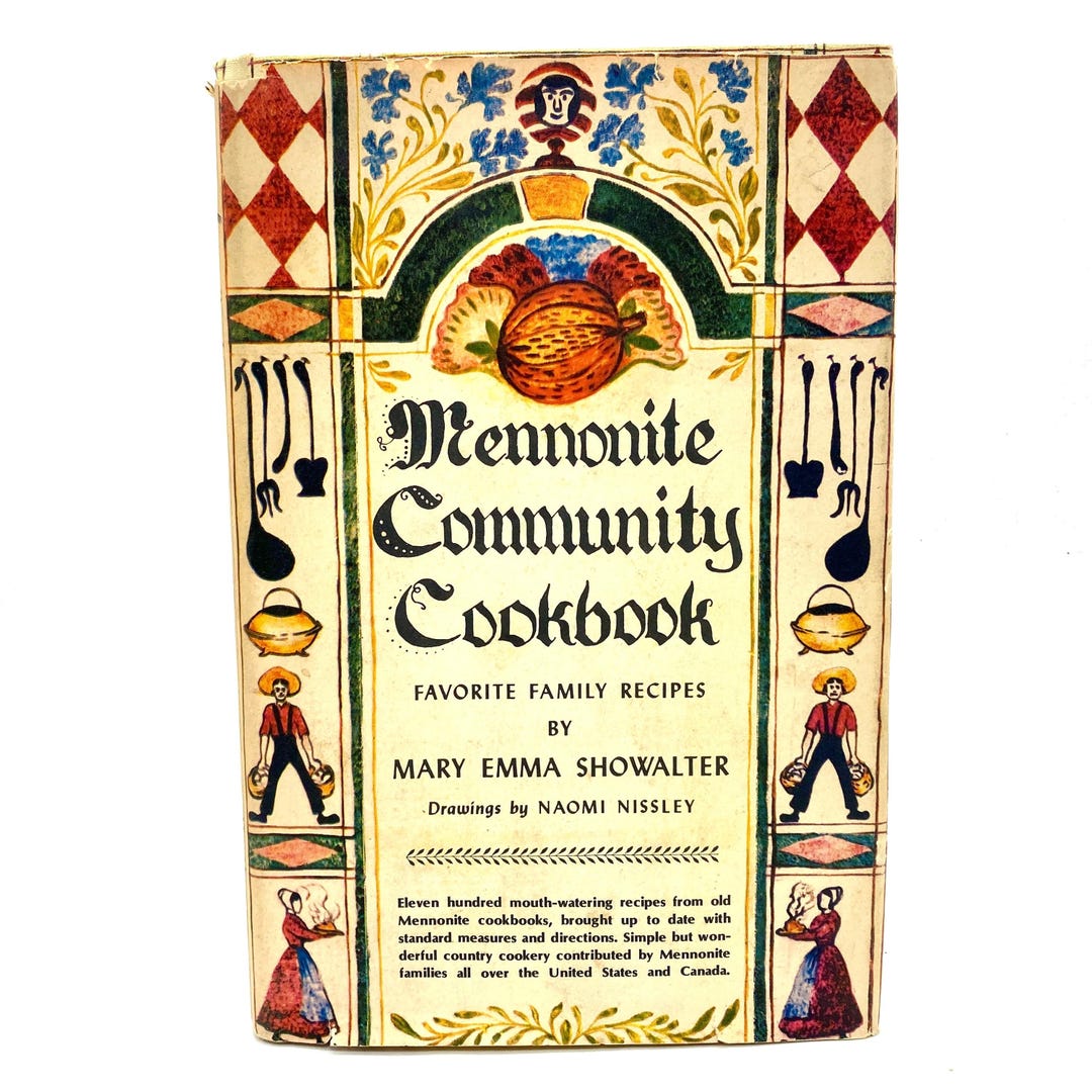 Showalter, Mary Emma mennonite Community Cookbook herald Press, 1980 - Etsy