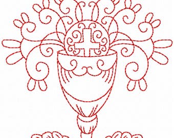 Redwork Faith & Devotions No. 5 Machine Embroidery Design/christian ...