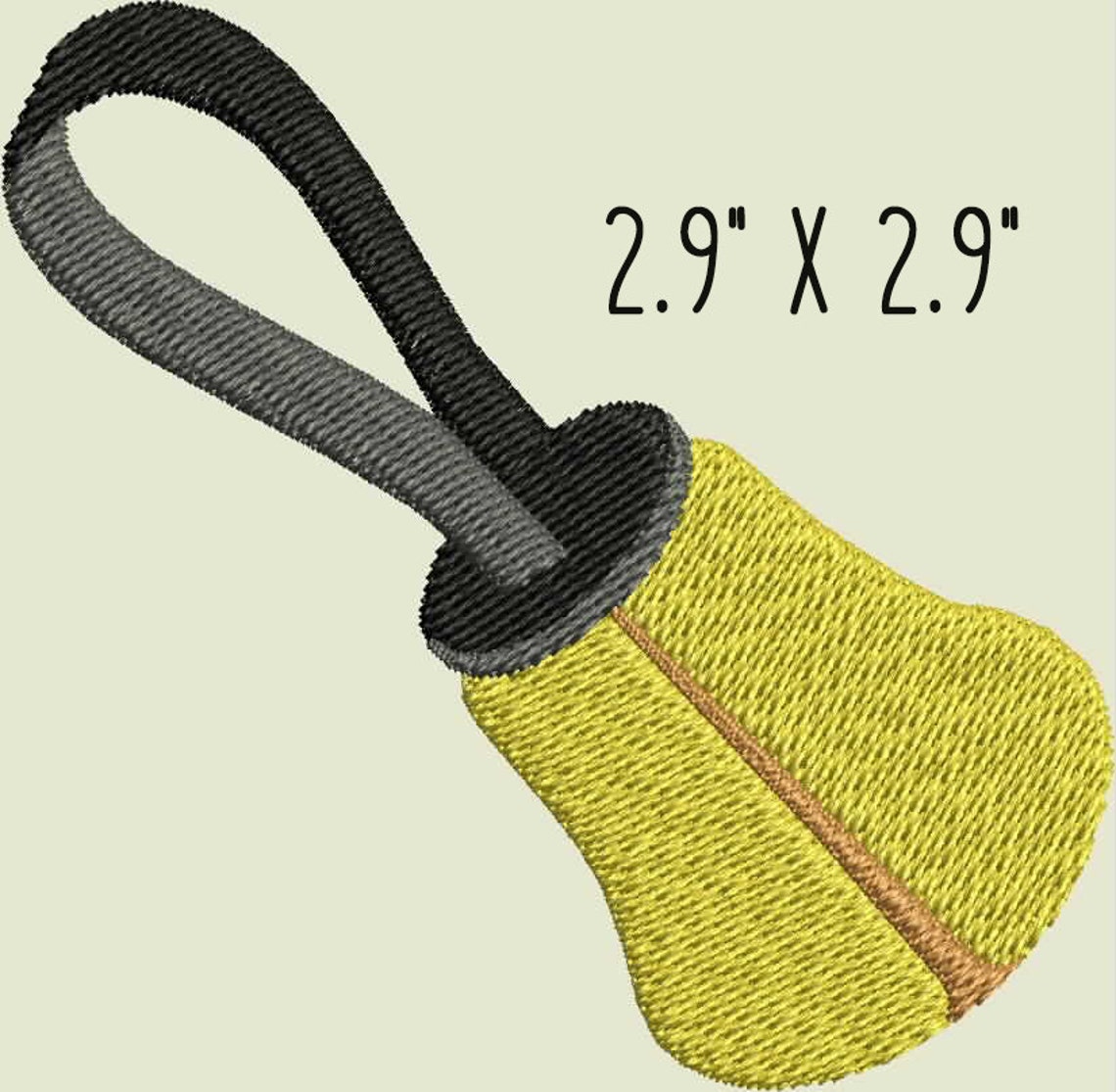 Handbell Machine Embroidery Pattern - 4 Sizes Included - INSTANT ...