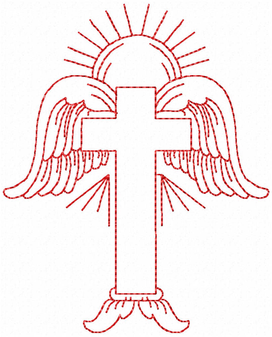 Redwork Faith & Devotions No. 3 Machine Embroidery Design/christian ...