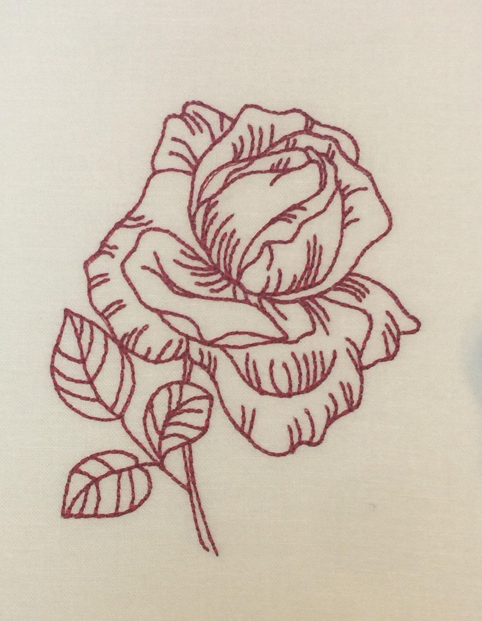 Redwork Stylish Flowers Machine Embroidery Patterns / Designs | Etsy