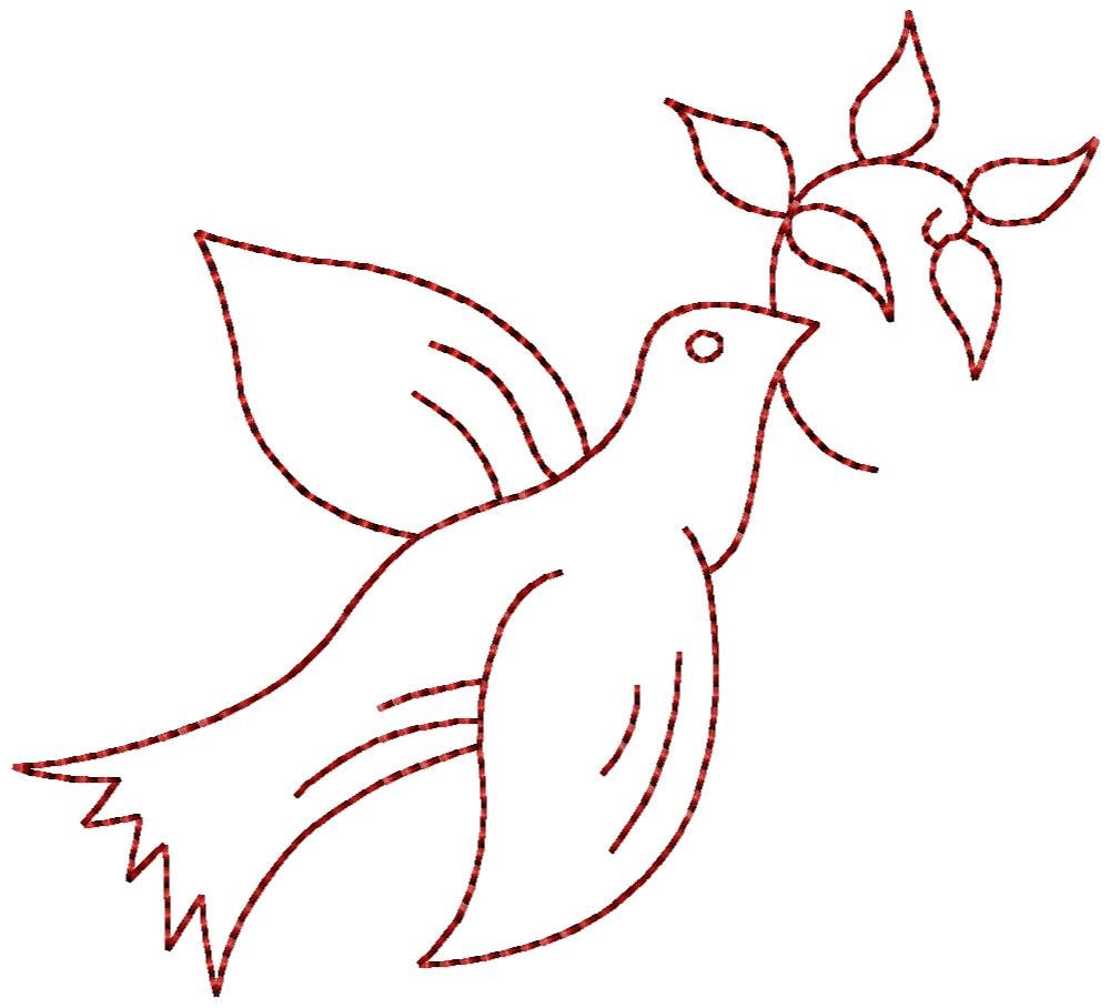 Redwork Christian Motifs 1 Machine Embroidery Patterns 10 - Etsy