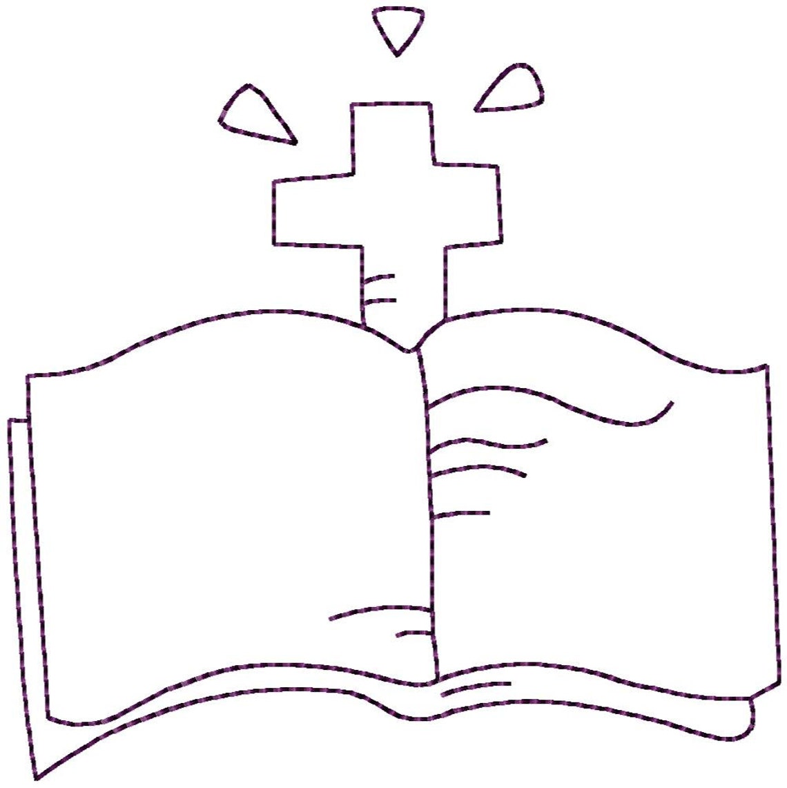 Redwork Christian Motifs #1 Machine Embroidery Patterns - 10 Designs ...