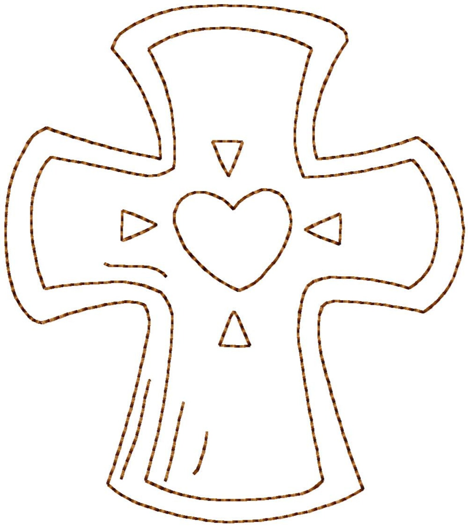 Redwork Christian Motifs #1 Machine Embroidery Patterns - 10 Designs ...