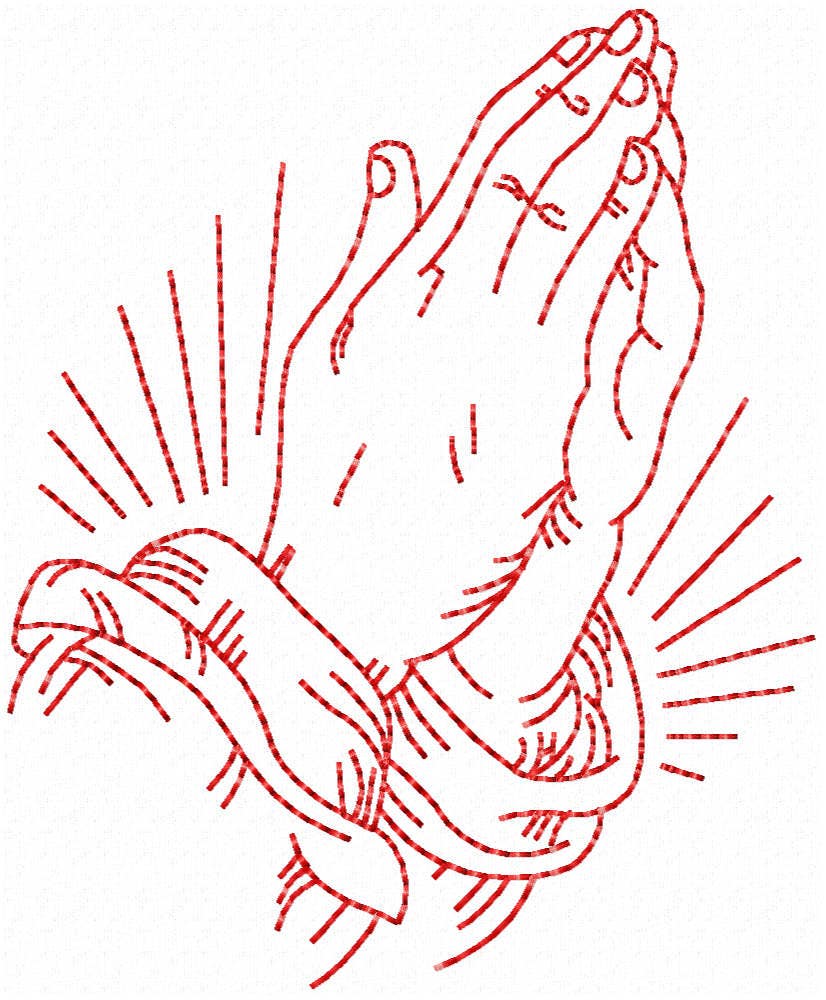 Redwork Faith & Devotions No. 5 Machine Embroidery Design/christian ...