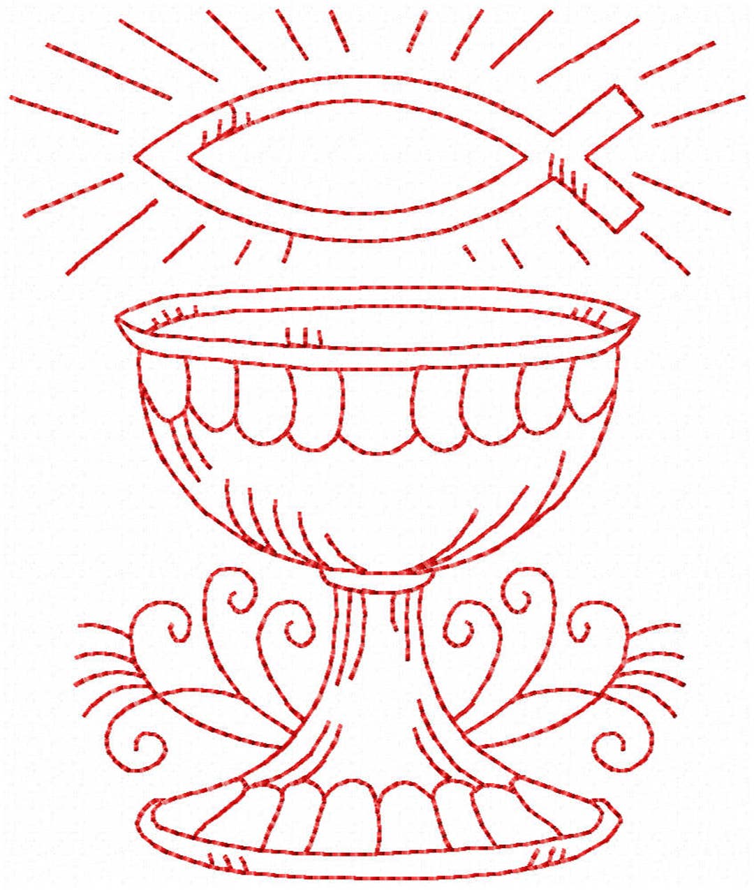 Redwork Faith & Devotions No. 7 Machine Embroidery Design/christian ...