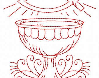 Redwork Faith & Devotions No. 3 Machine Embroidery | Etsy