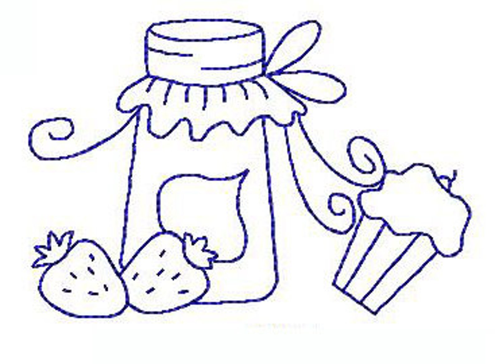 Kitchen Things Redwork Machine Embroidery Patterns / Designs - 4x4 and ...