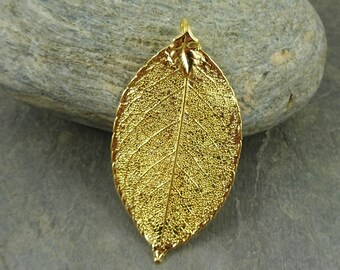 Gold dipped leaf | Etsy