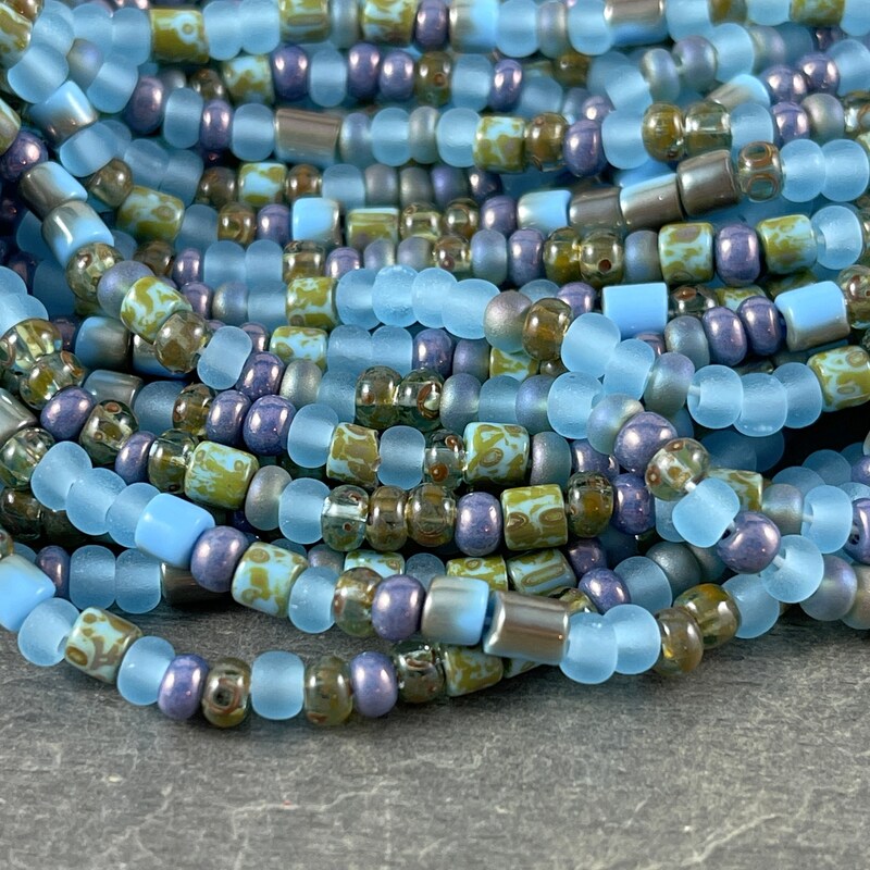 Blue Seed Beads - Etsy