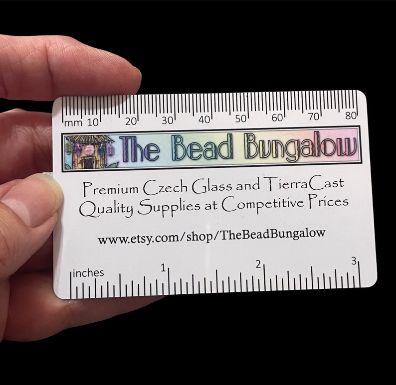 Jewelry Makers Tool Measuring Guide credit Card Size for - Etsy