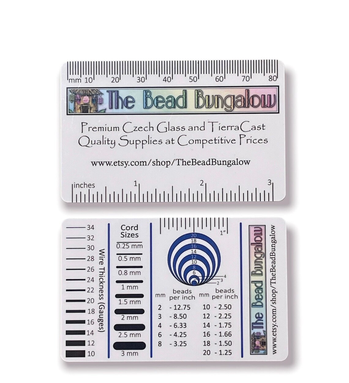 Jewelry Makers Tool ~ Measuring Guide (credit Card Size) for Measuring ...