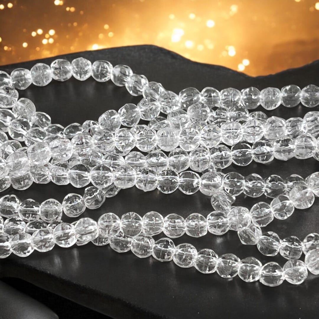 Czech Beads - 3mm English Cut, Crystal Clear Beads (EC3/SM-0003) * Qty ...