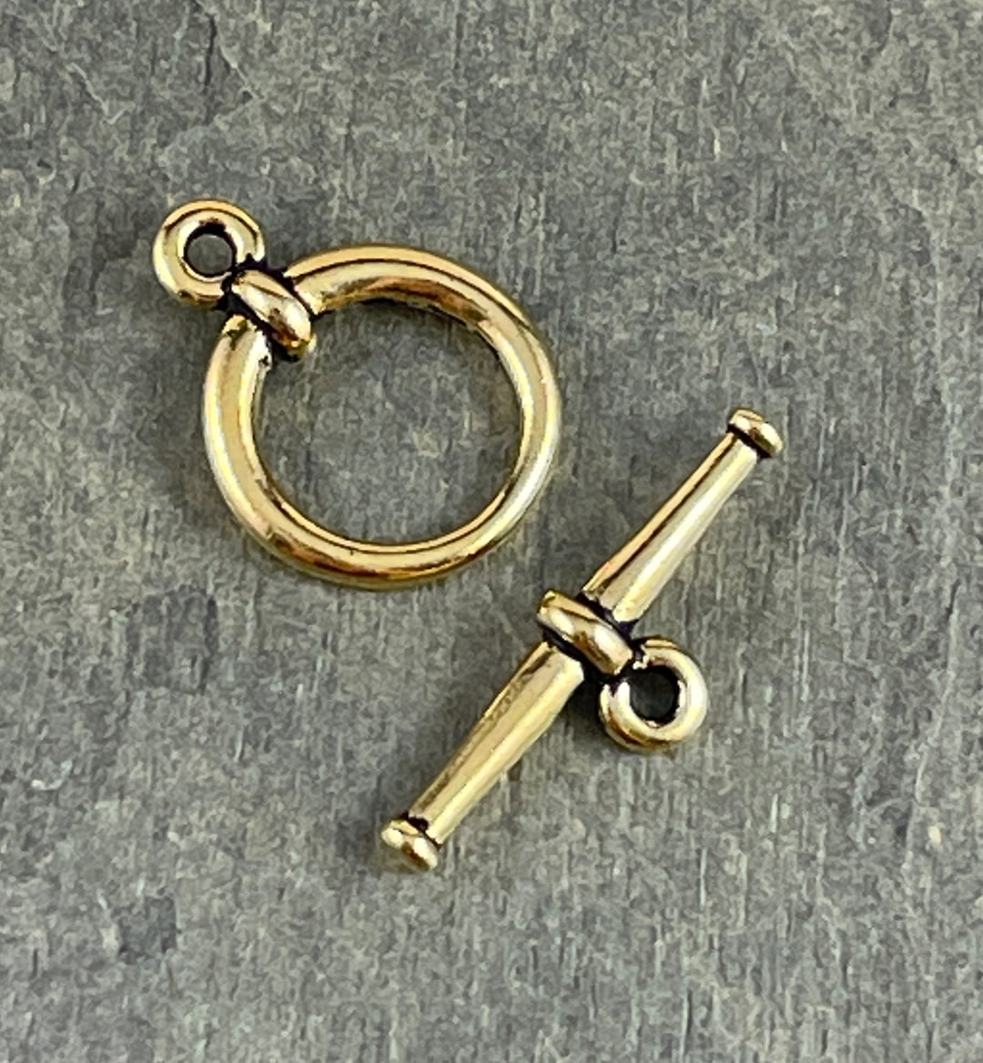 Tierracast Clasp Antiqued Gold Toggle Clasp Tierracast Large - Etsy