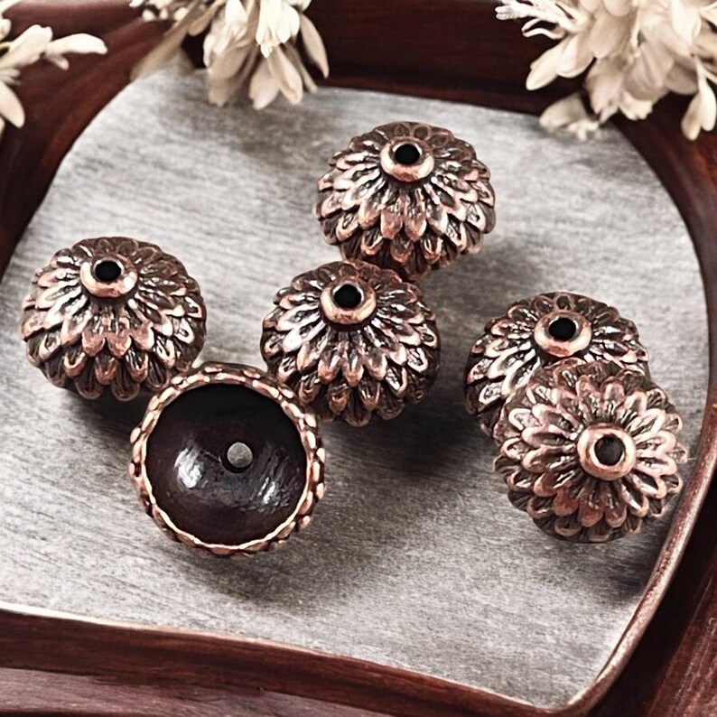Tierracast 8mm Antiqued Copper Acorn Bead Caps, Woodland Collection (PF ...
