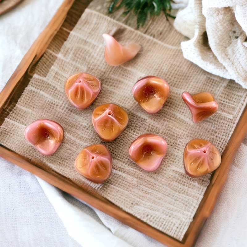 Pink Peach Glass - Etsy