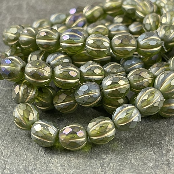 Matte Green Beads - Etsy