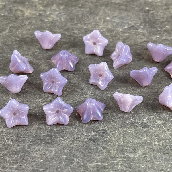 Purple Flower Beads - Etsy