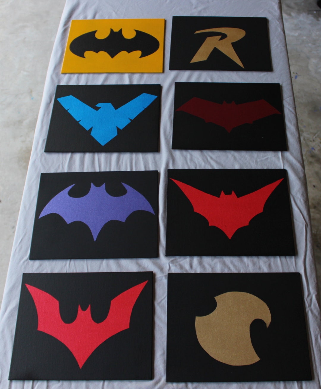 Bat Family Symbol Painting - Etsy