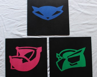 Sly Cooper Gang 1-color Vinyl Sticker Sly, Bentley, or Murray Inspired ...