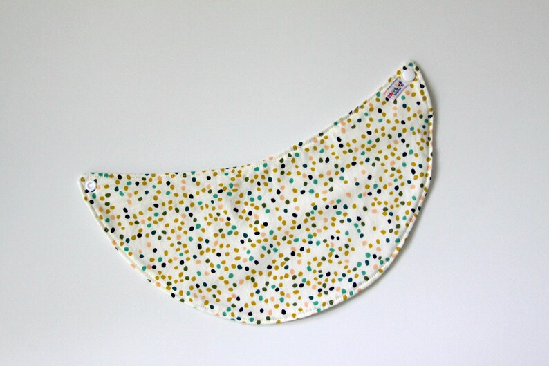 Organic Baby Drool Bib Firefly Dots CreamOrganic Baby Bib | Etsy