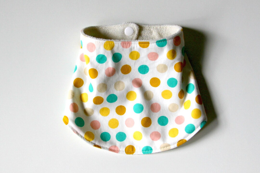 Baby Drool Bib. Pastel Dots. Dribble Bib. Bandana Bib. Hipster Bib ...