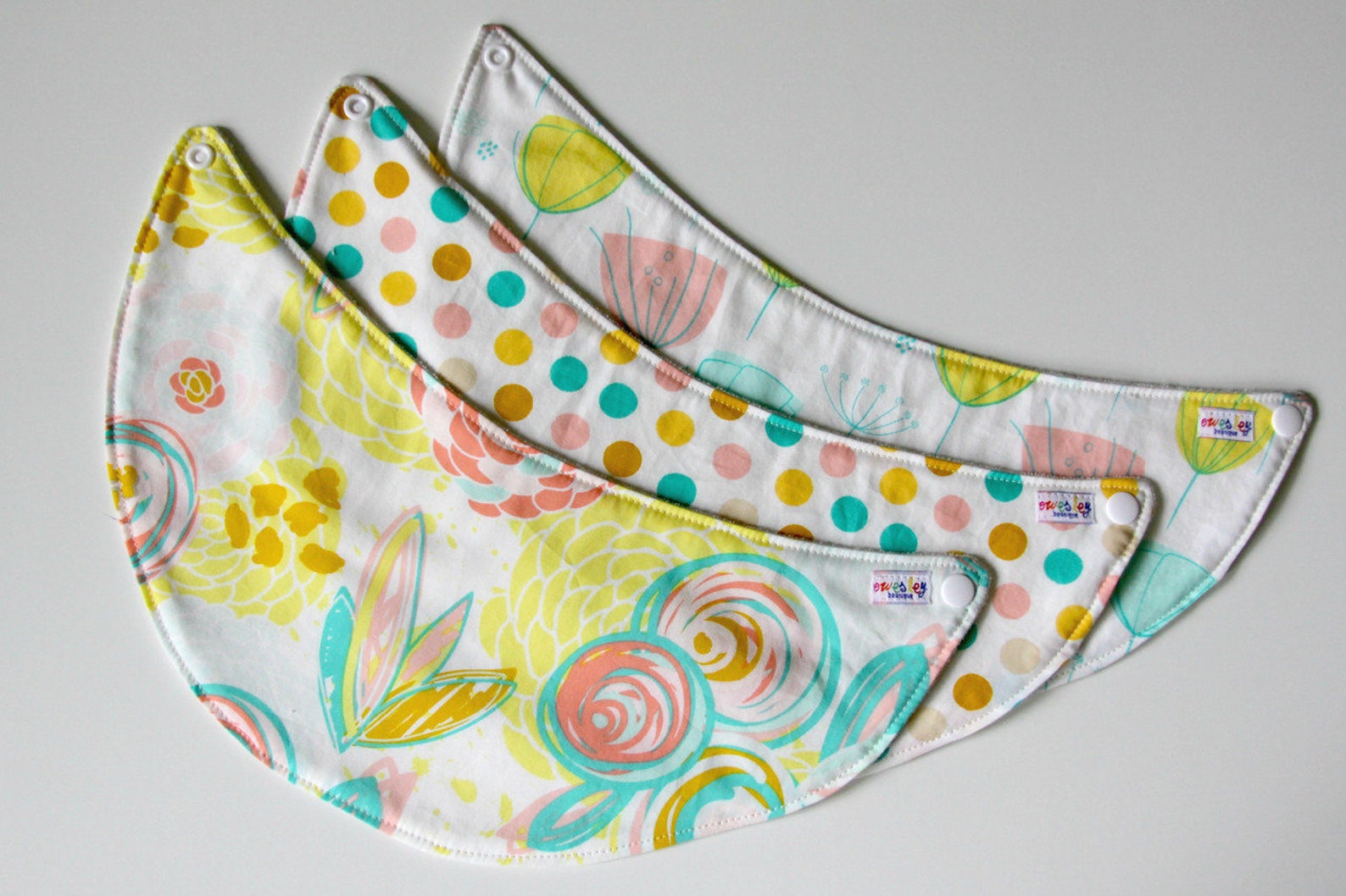 Baby Drool Bib. Pastel Dots. Dribble Bib. Bandana Bib. Hipster Bib ...
