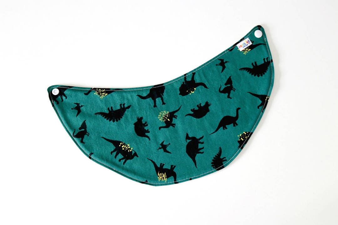 Baby Drool Bib. Green Dinosaurs. Dribble Bib. Bandana Bib. Hipster Bib ...