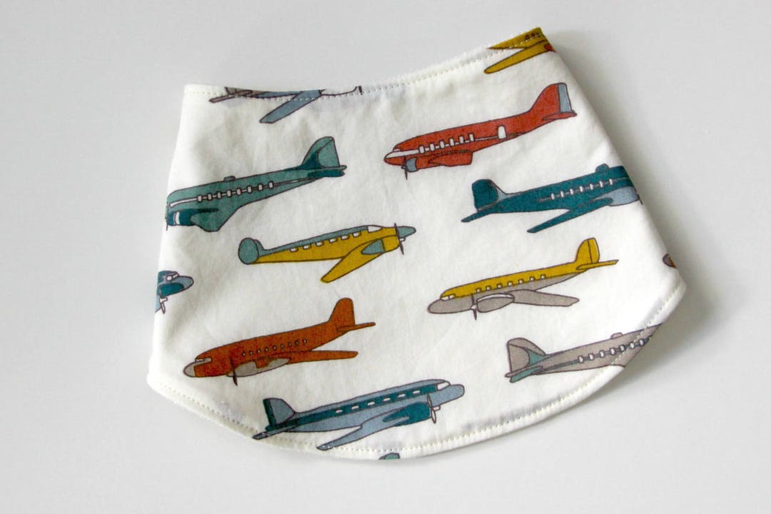 Bavoir bio bave bébé, avions colorés,bavoir bébé bio, bavoirs bio ...