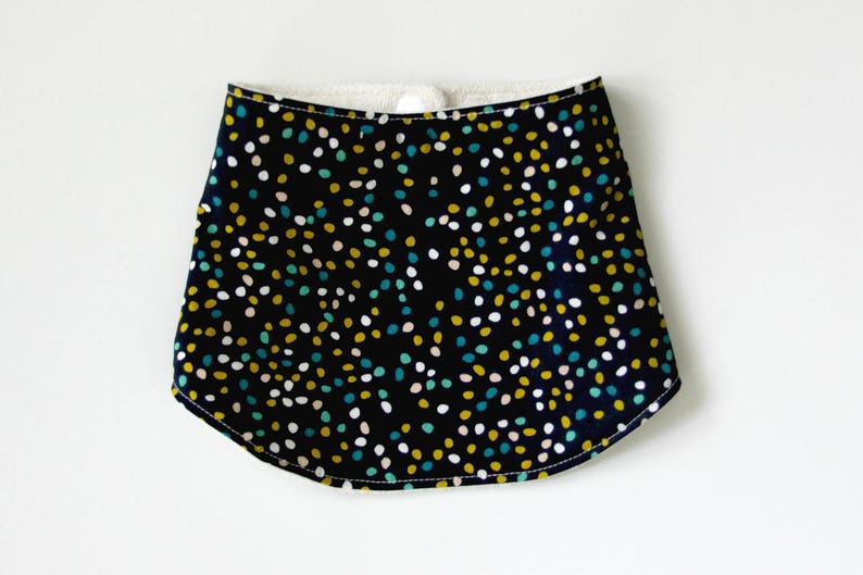 Organic Baby Drool Bib Firefly Dots Multiorganic Baby Bib | Etsy