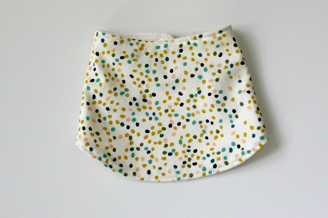 Organic Baby Drool Bib, Firefly Dots Cream,organic Baby Bib, Organic ...