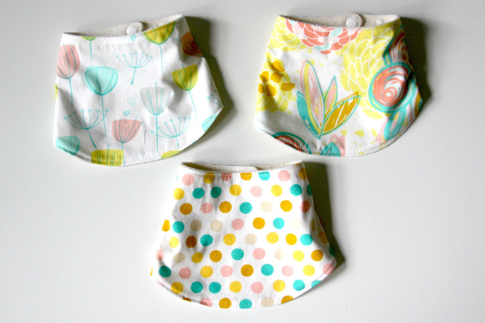Baby Drool Bib. Pastel Dots. Dribble Bib. Bandana Bib. Hipster Bib ...