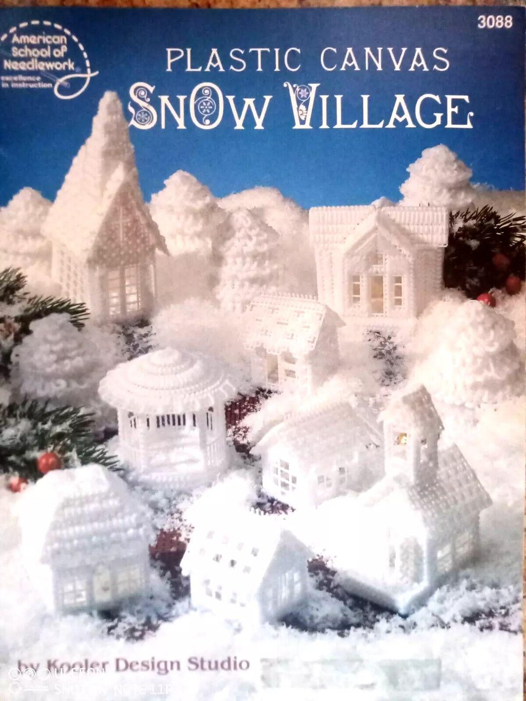 SNOW Village-plastic Canvas PATTERN Booklet-charts-christmas Decoration ...