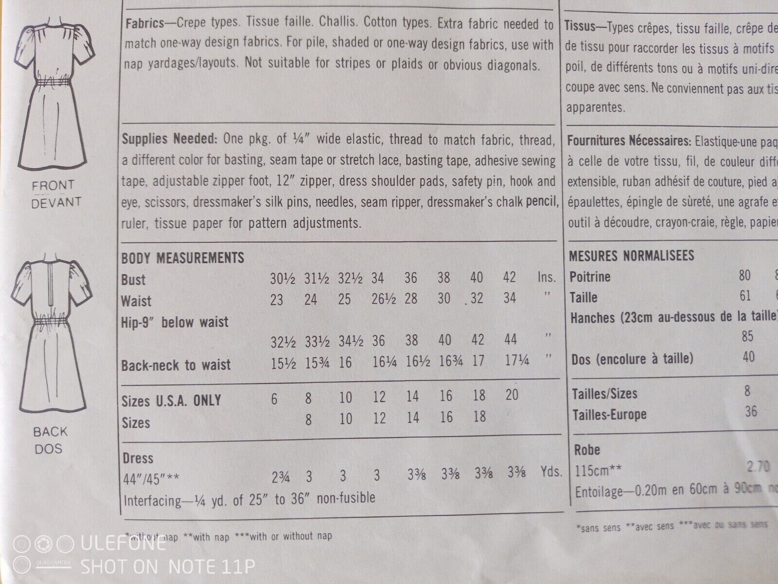 Misses' Short Sleeved Dress-simplicity Sewing Pattern 7907-size: 14 ...