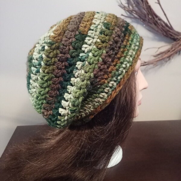 Brown Slouch Hat - Etsy