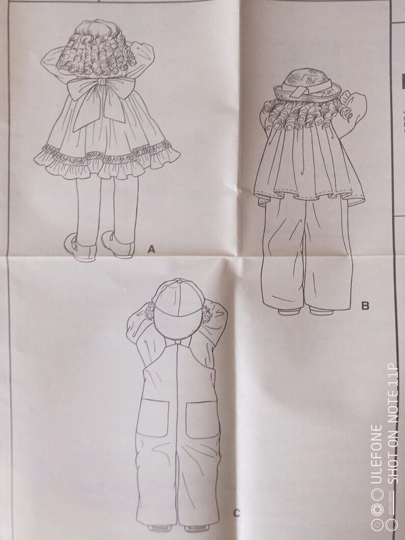 Time Out DOLLS and Clothes-mccall's Craft Sewing Pattern #9262-3 Views ...