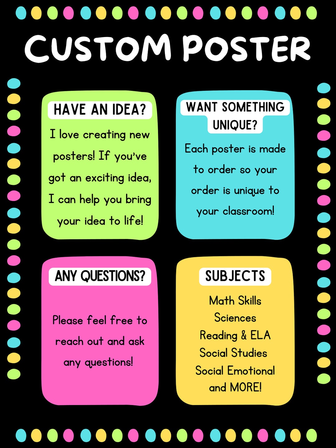 Custom Anchor Chart Etsy