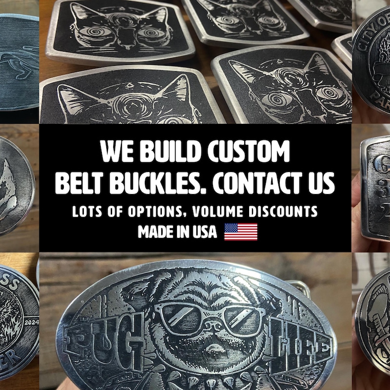 Custom Metal Belt Buckles - Etsy