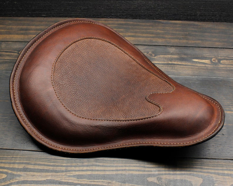 Two Tone Leather, Custom Motorcycle Seat, is Made for Your Unique Ride ...