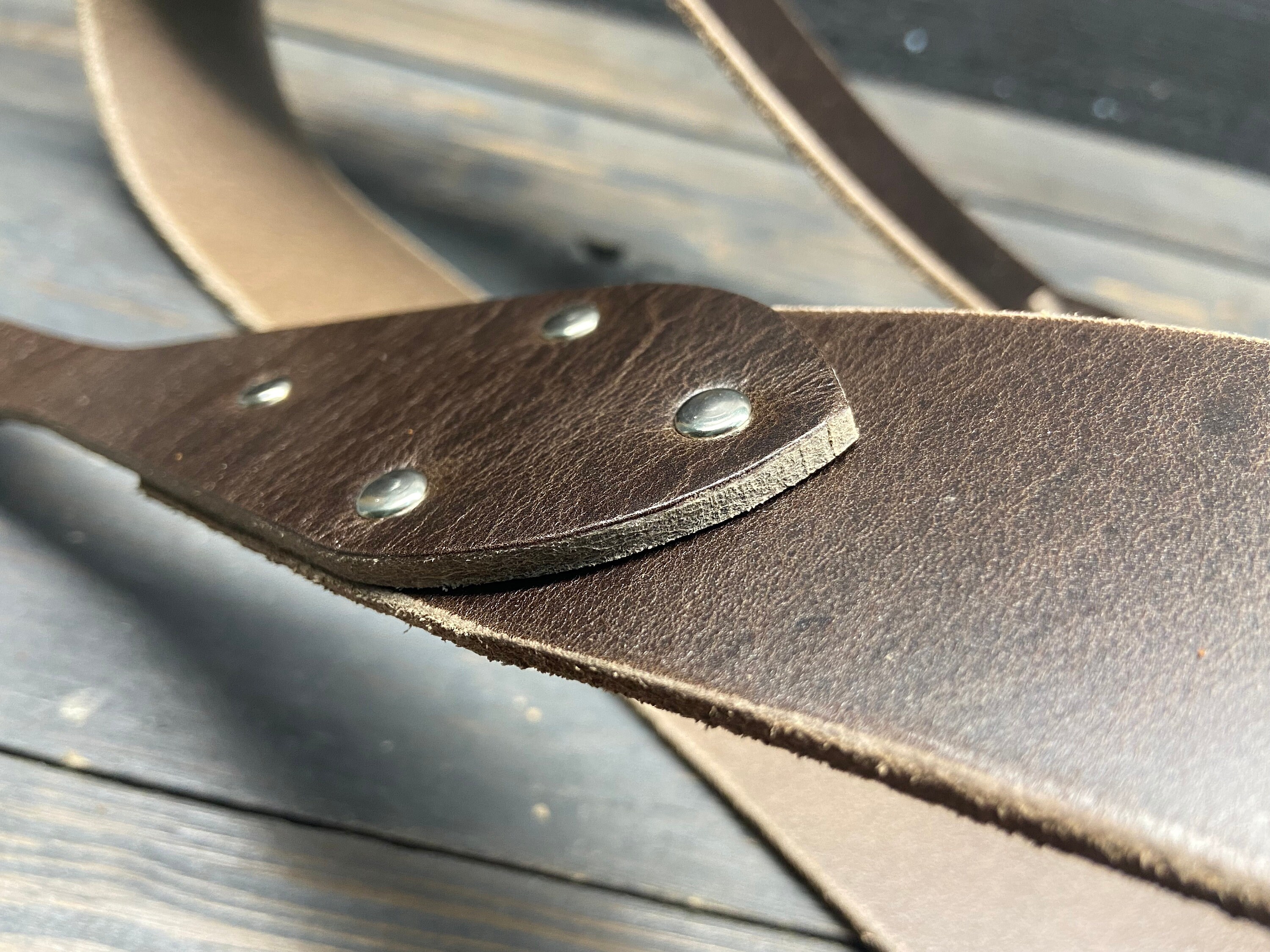 Dark Brown Leather Banjo Strap Handmade in the USA for the Musician ...