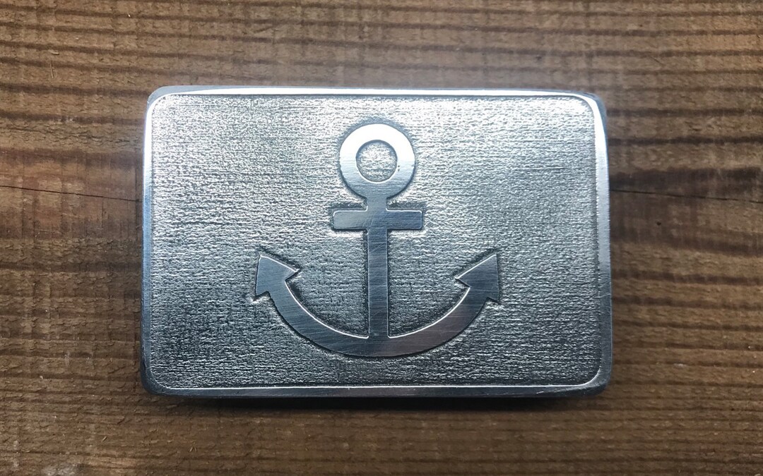 Anchor Custom Belt Buckle in Polished Aluminum That is Built to Last ...