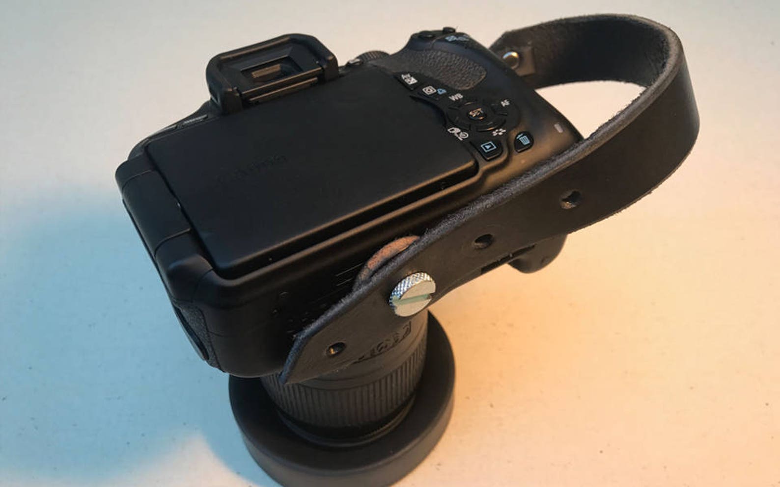 Black Leather Camera Hand Strap Made to Help Keep Your | Etsy