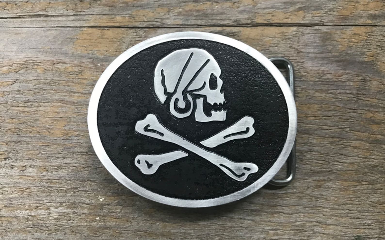 Pirate Custom Belt Buckle Created From the Henry Every Flag Using Metal ...