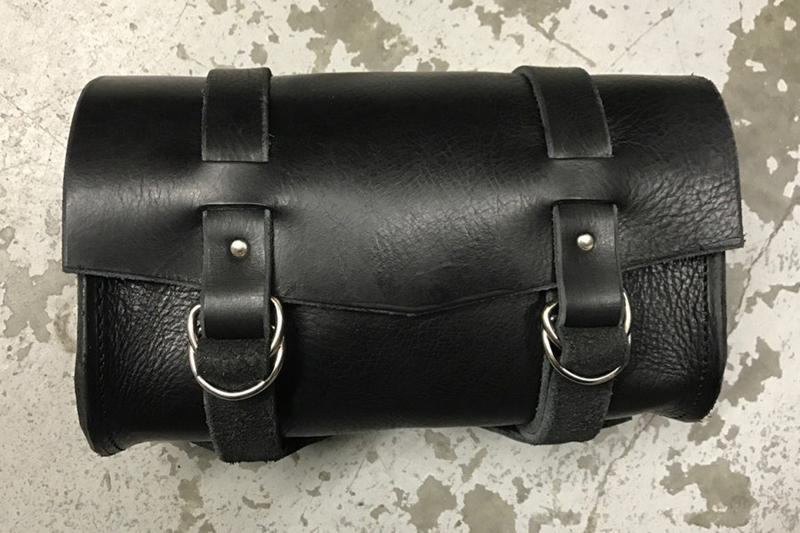 Custom Leather Motorcycle Tool Bag Designed to Be the Perfect | Etsy