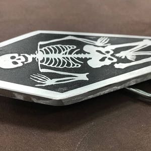 Skeleton Metal Belt Buckle - Coffin Belt Buckle - Custom Belt Buckle ...