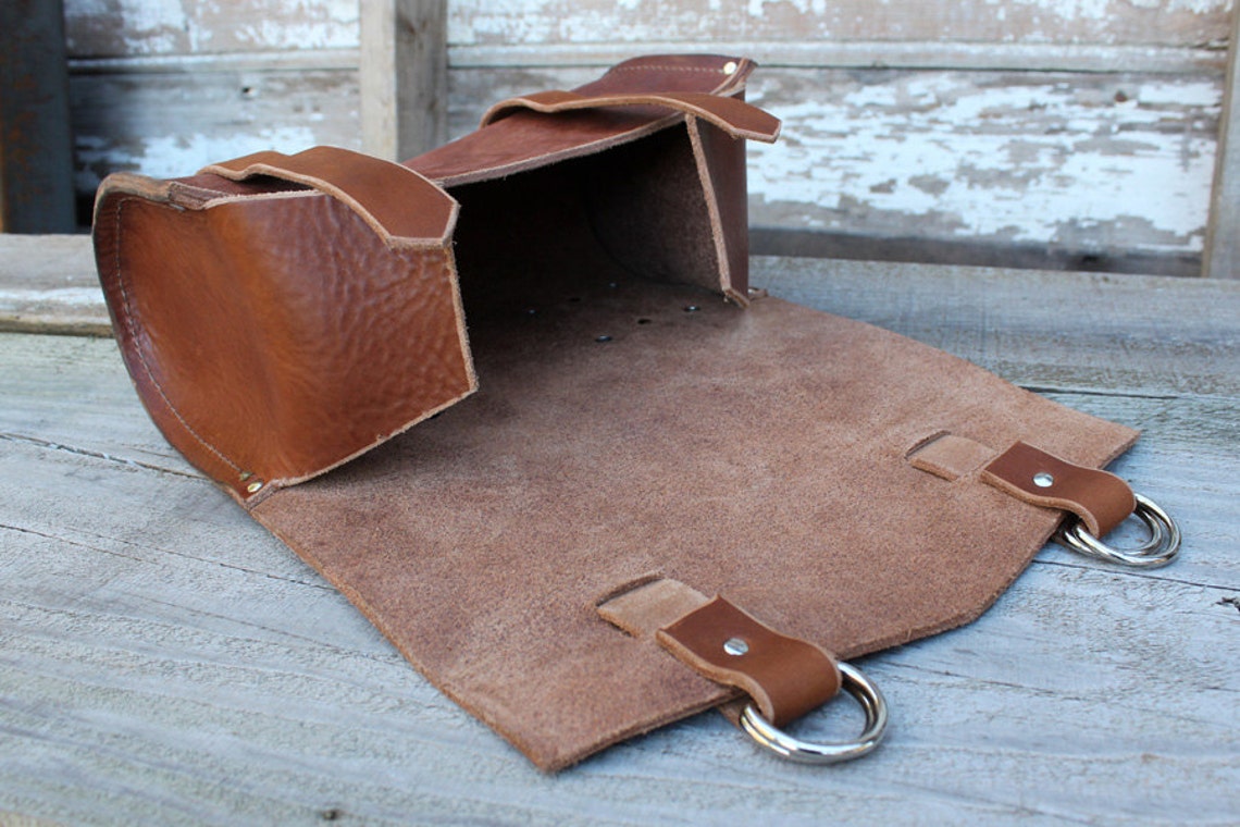 Custom Leather Motorcycle Tool Bag Designed to Be the Perfect | Etsy
